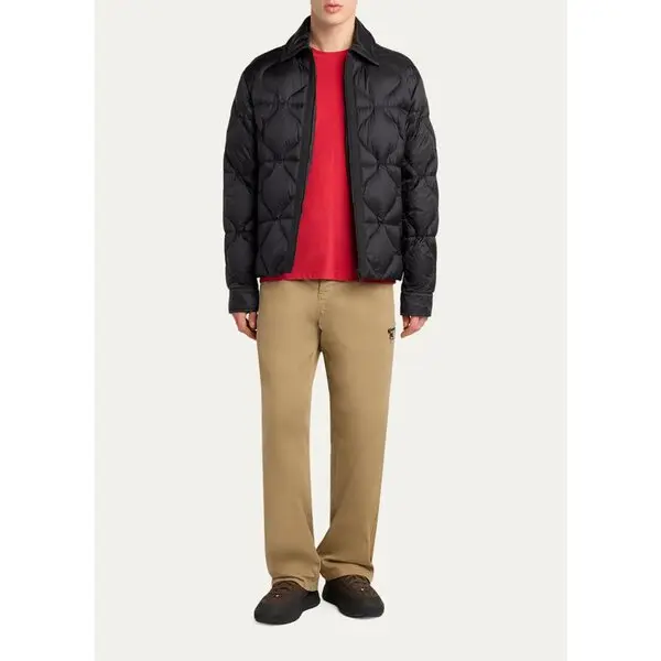 Moncler Ashmere Short Down Shirt Jacket - Black