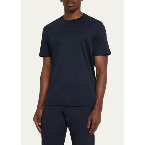 Brioni Sea Island Cotton Crewneck T-shirt - Royal
