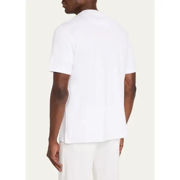 Brioni Sea Island Cotton Crewneck T-shirt - Royal