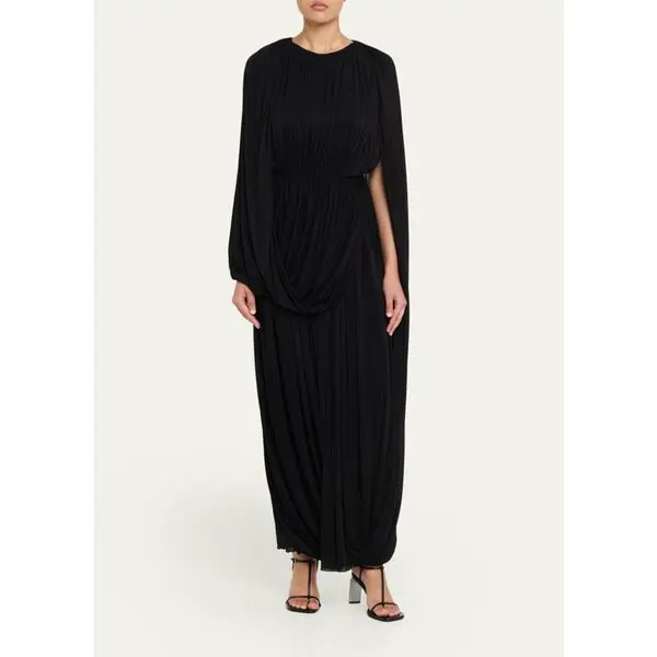 FFORME Kahlo Assymetric Draped Loop Jersey Dress