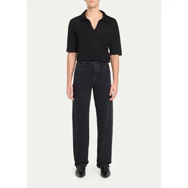 Saint Laurent Relaxed Straight-leg Denim Jeans