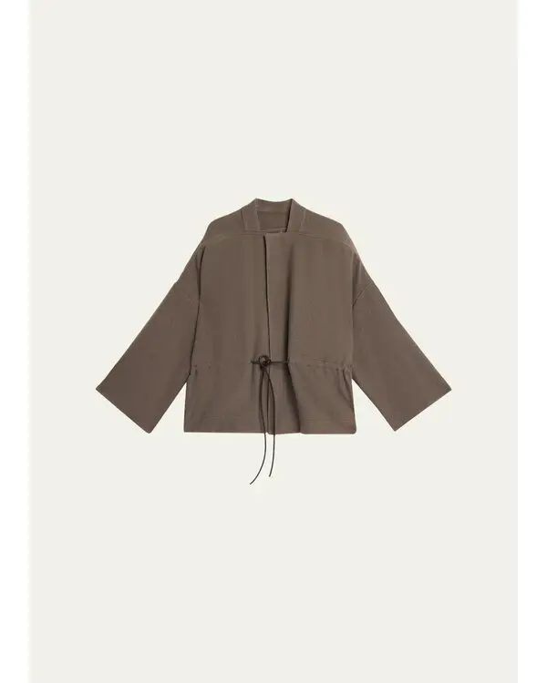 Rick Owens Sail Oversized Wool Flannel Jacket