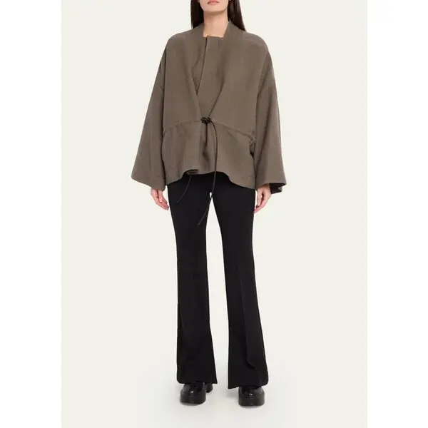 Rick Owens Sail Oversized Wool Flannel Jacket