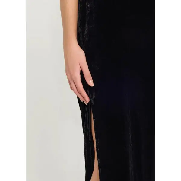 Rick Owens Edfu Velvet Slit Gown