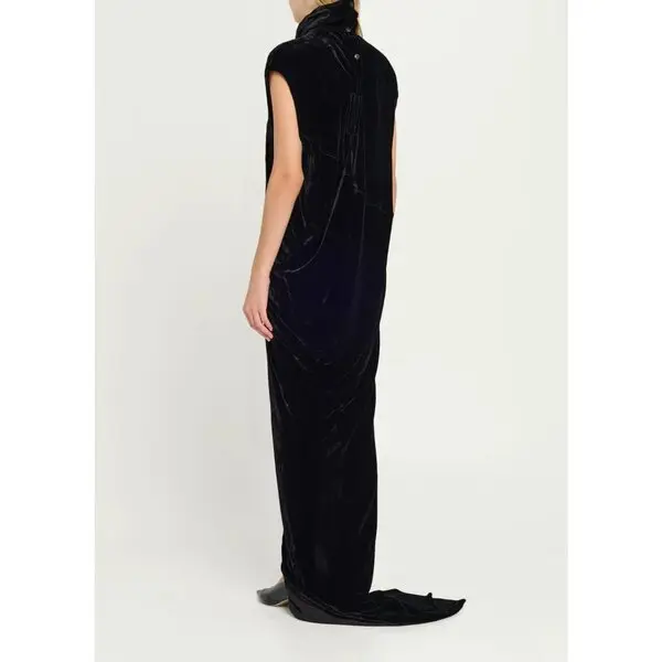 Rick Owens Edfu Velvet Slit Gown