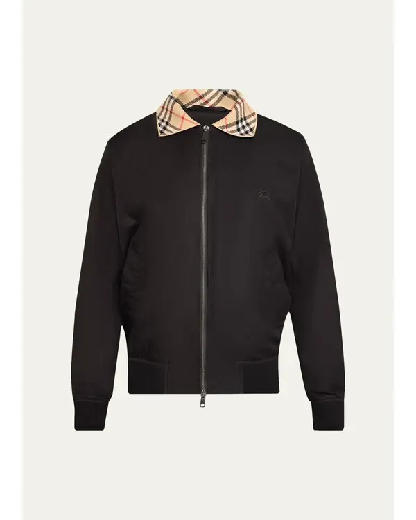 Burberry Glenfields Nylon Check-collar Blouson