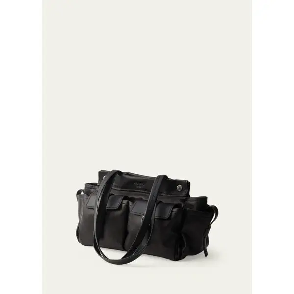 Prada Route Leather Tote Bag