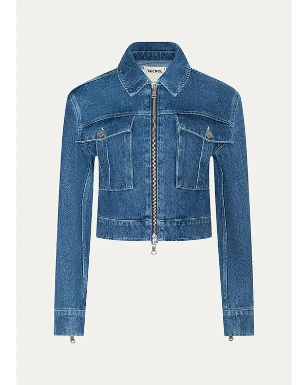 L'Agence Micah Oversized Denim Jacket