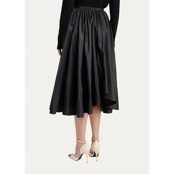 Valentino Garavani Silk Taffeta Full Midi Skirt