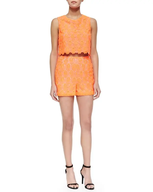Ossou Sienna Cotton Twill Ribbon Tie Top