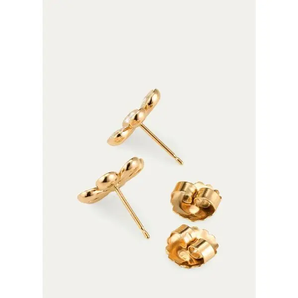 Brent Neale 18k Gold Small Daisy Diamond Stud Earrings