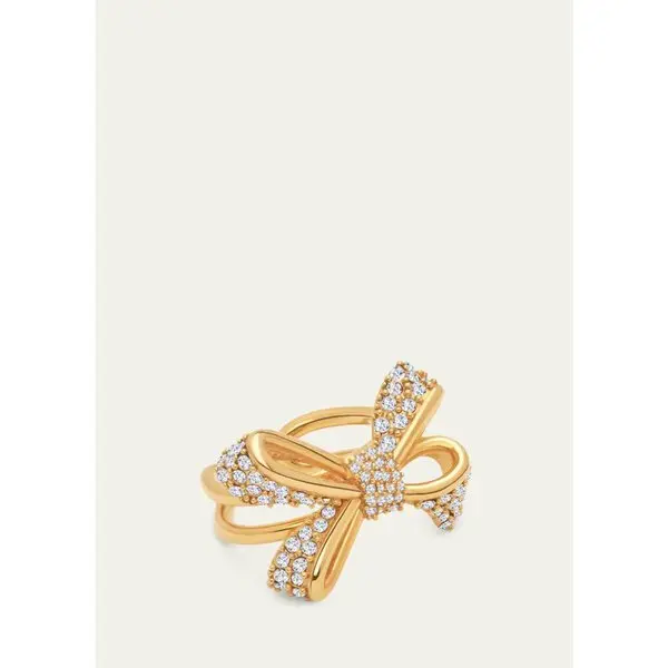 Oscar De La Renta Pave Bow Ring