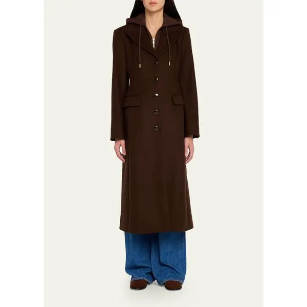 Veronica Beard Elspeth Coat With Hoodie Dickey