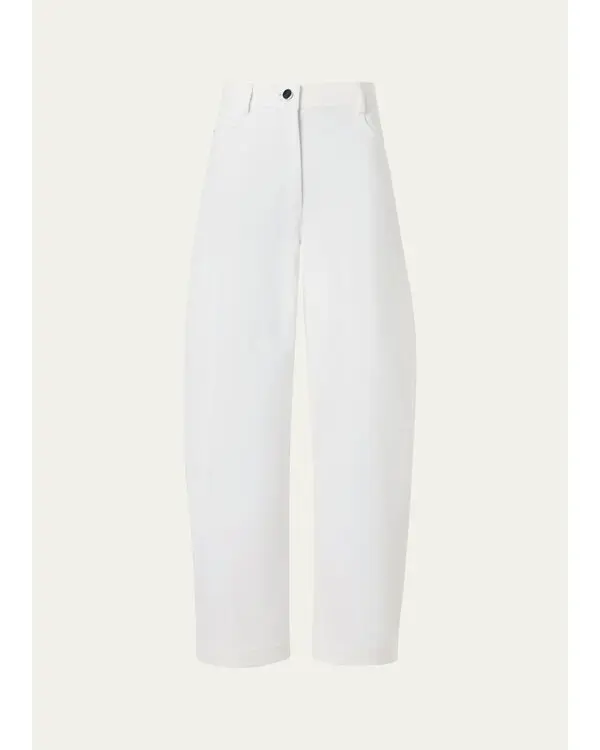 Akris High-rise Barrel-leg Ankle Pants