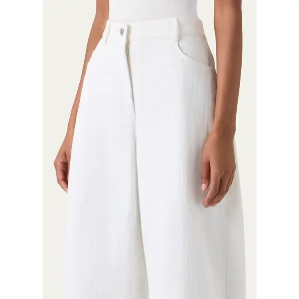Akris High-rise Barrel-leg Ankle Pants