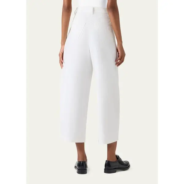 Akris High-rise Barrel-leg Ankle Pants