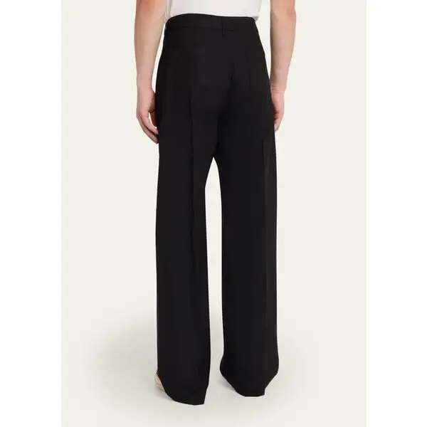 Rick Owens Geth Paper Wool Wide-leg Jeans