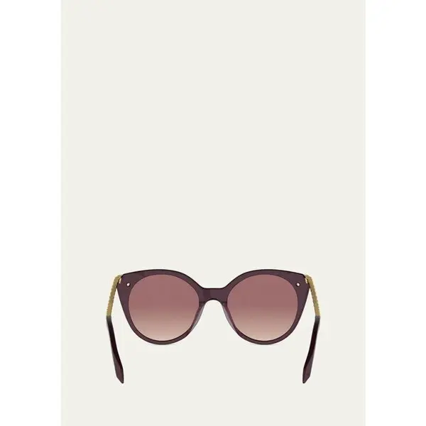 BVLGARI Serpenti Viper 53mm Round Sunglasses - Red