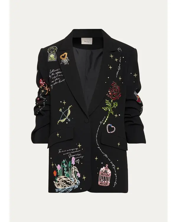 Cinq À Sept Kelsa Starry Scribbles Blazer