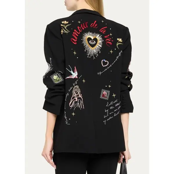 Cinq À Sept Kelsa Starry Scribbles Blazer