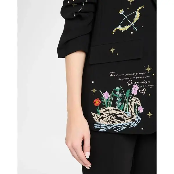 Cinq À Sept Kelsa Starry Scribbles Blazer