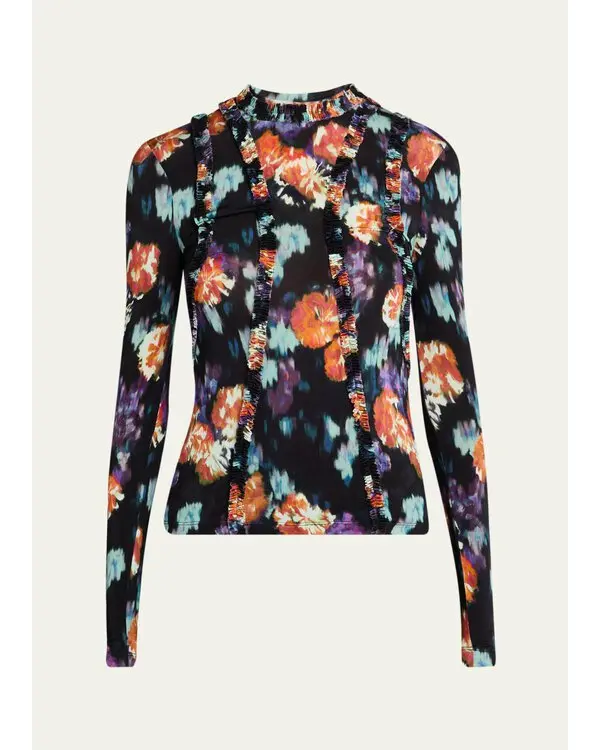 Ulla Johnson Clover Long-sleeve Jersey Top