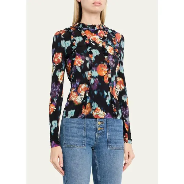 Ulla Johnson Clover Long-sleeve Jersey Top