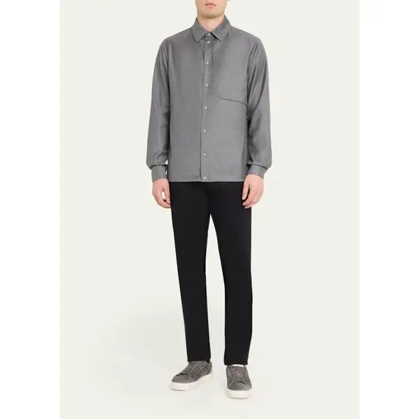 Sease New Gate Invisible-zip Snap-front Shirt