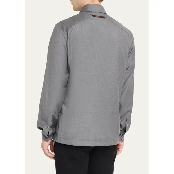 Sease New Gate Invisible-zip Snap-front Shirt