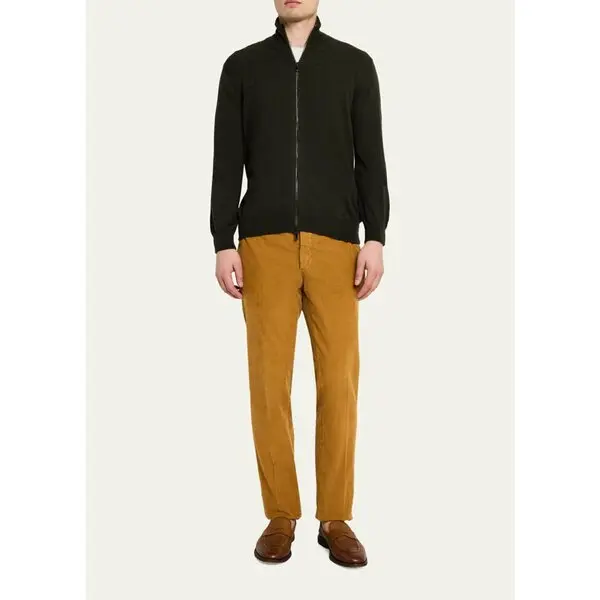 Massimo Alba Noel Wool And Cotton Full-zip Sweater