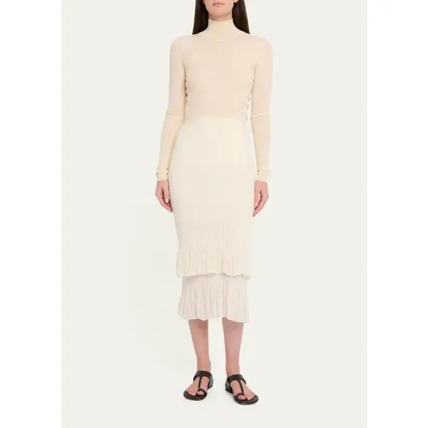 Bottega Veneta Livia Lagoon Nappa Leather Flat Toe-ring Sandals