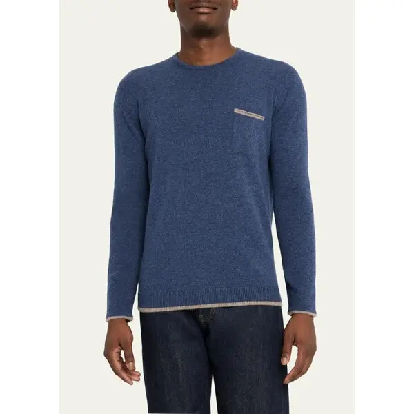 Sease Shore 2.0 Cashmere Crewneck Sweater - Denim Blue