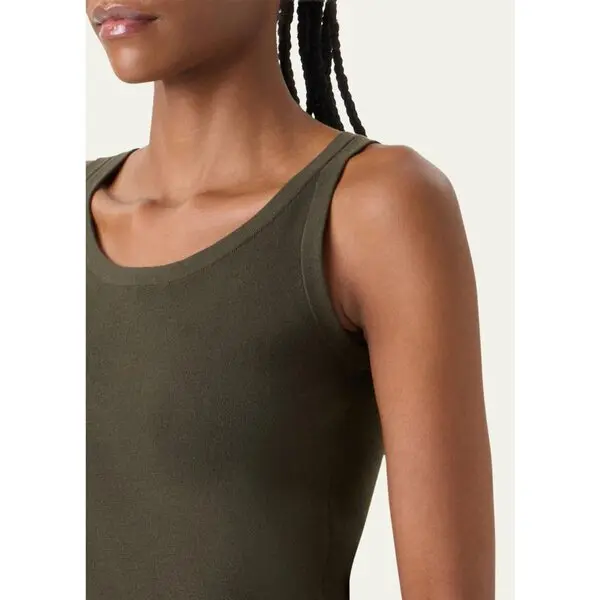 Akris Cotton Rib Scoop-neck Tank Top