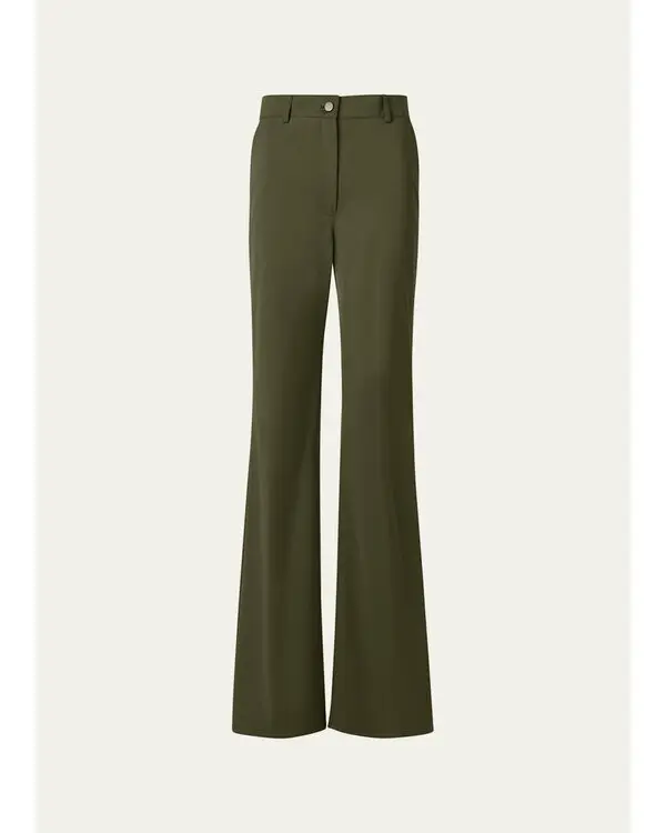 Akris Celia Denim Bootcut-leg Pants