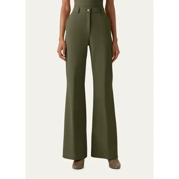 Akris Celia Denim Bootcut-leg Pants