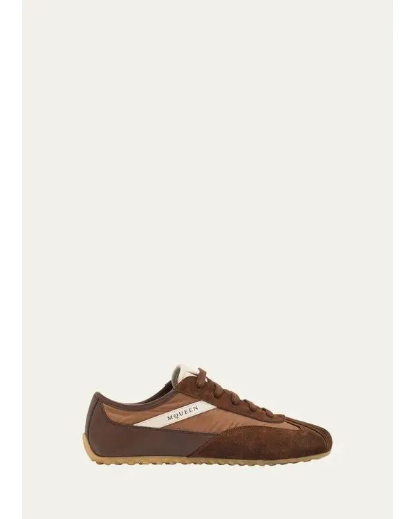 Alexander McQueen Boxe Mixed Media Low-top Sneakers