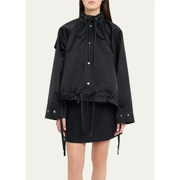 Plan C Tech Satin Stand-collar Jacket