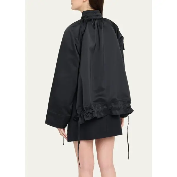 Plan C Tech Satin Stand-collar Jacket
