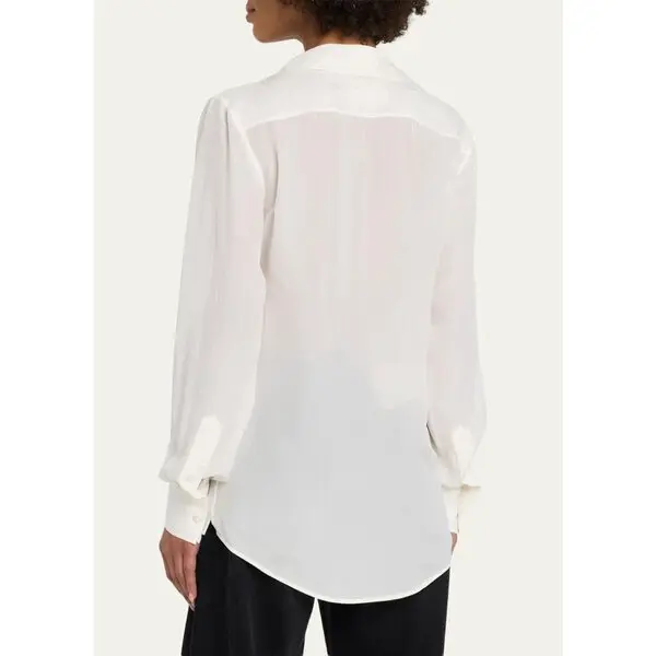 MAISON MARGIELA Long-sleeve Silk Shirt