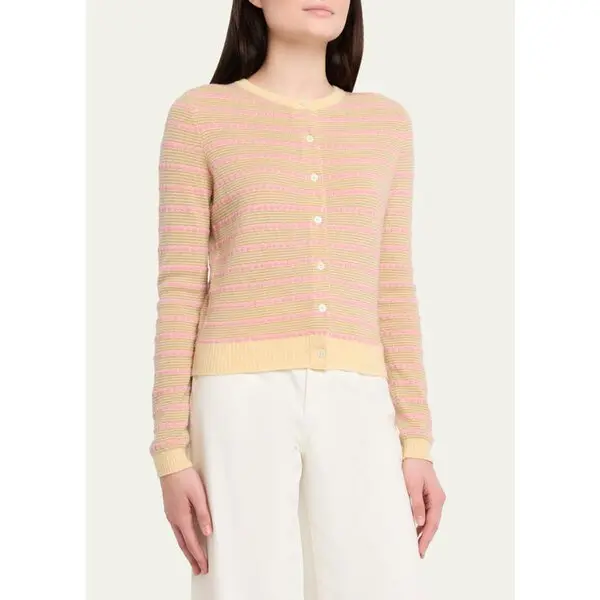 Guest In Residence Pebble Stripe Jane Cardigan