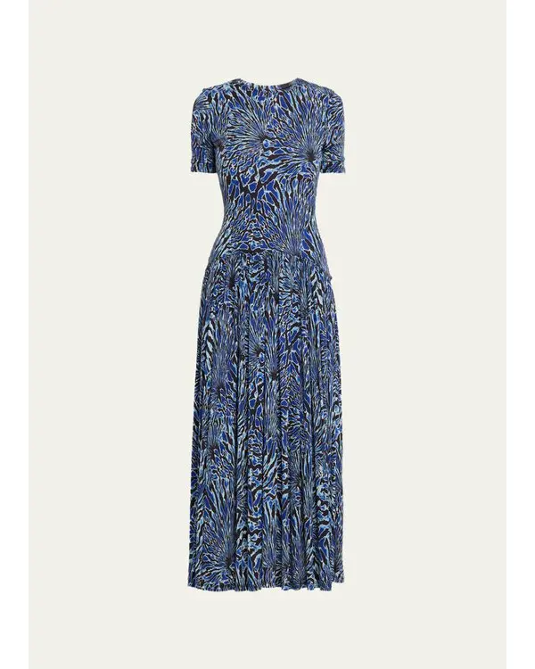 Ulla Johnson Sabine Short-sleeve Jersey Maxi Dress