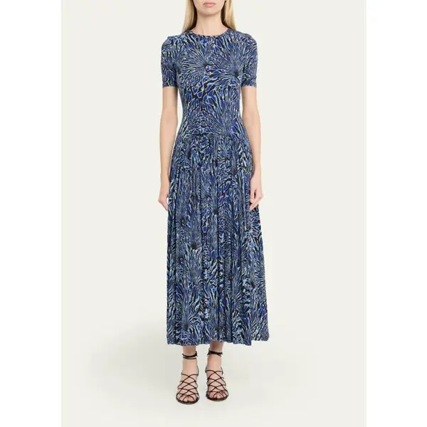 Ulla Johnson Sabine Short-sleeve Jersey Maxi Dress