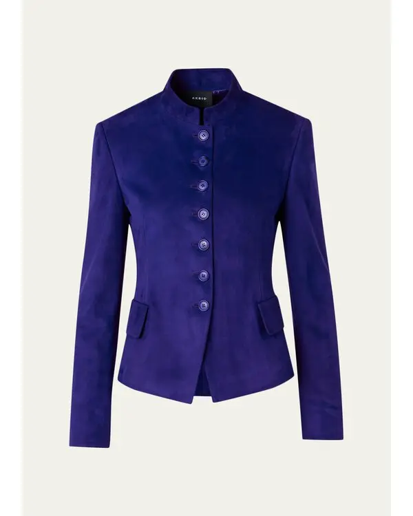 Akris Deva Suede Short Jacket