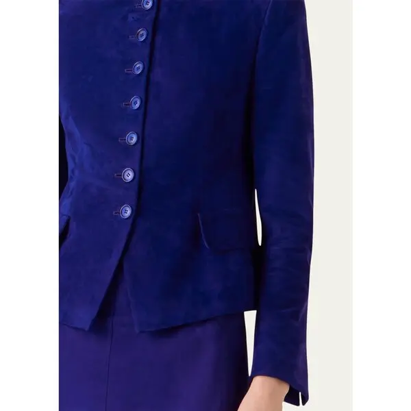Akris Deva Suede Short Jacket