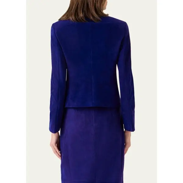 Akris Deva Suede Short Jacket