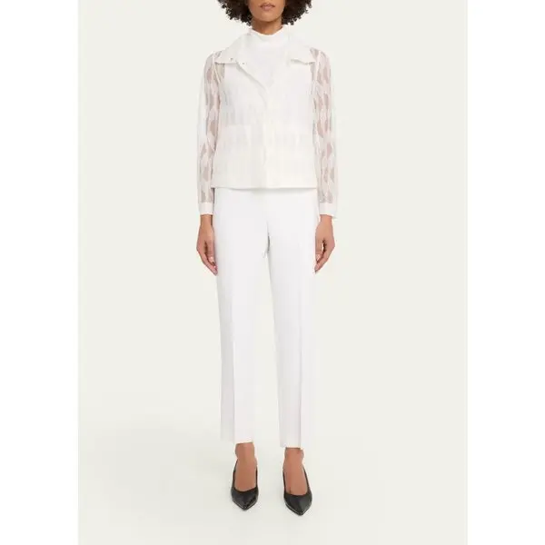 Akris Castro High Plains Embroidered Tulle Jacket