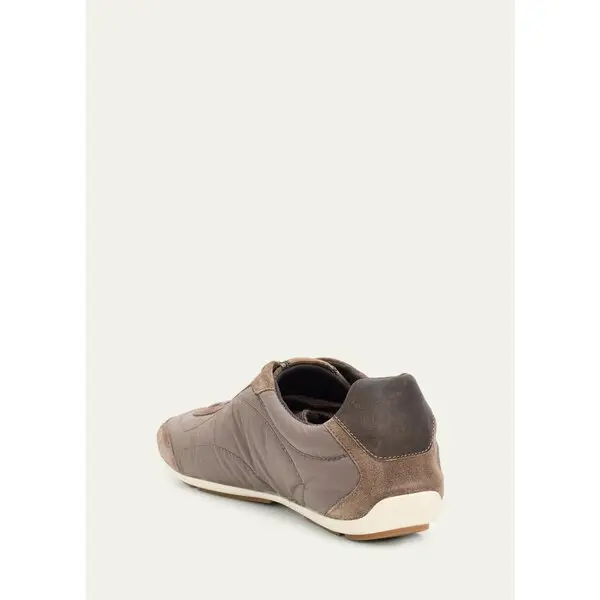 Brunello Cucinelli Nylon Suede Sneakers - Tan