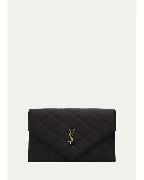Saint Laurent Small Quilted Wallet On Chain