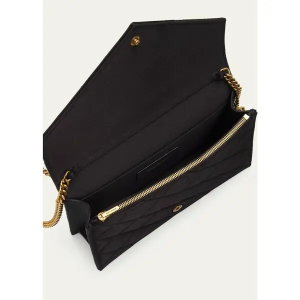 Saint Laurent Small Quilted Wallet On Chain