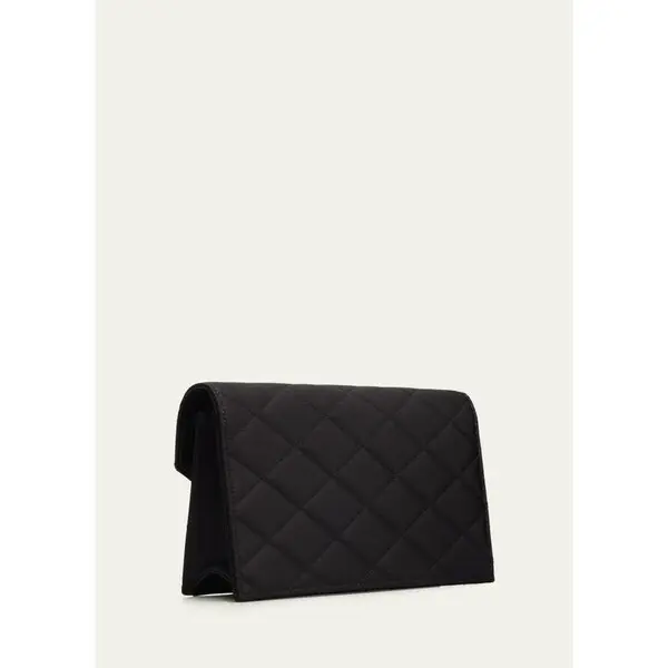 Saint Laurent Small Quilted Wallet On Chain